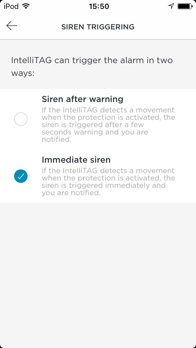 How to activate the instant alarm?